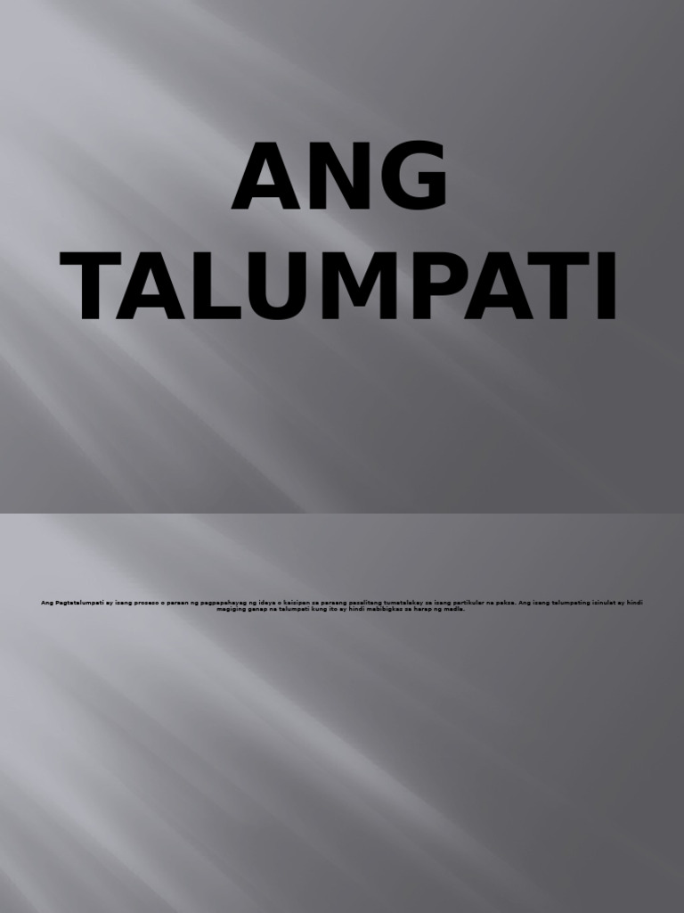 TALUMPATI | PDF