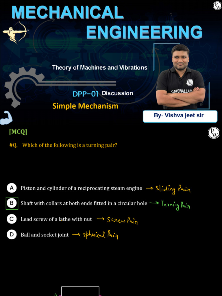 Simple Mechanism - DPP 01 - Discussion Notes | PDF