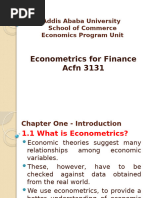 Introduction to Econometrics Course | PDF | Econometrics | Regression ...