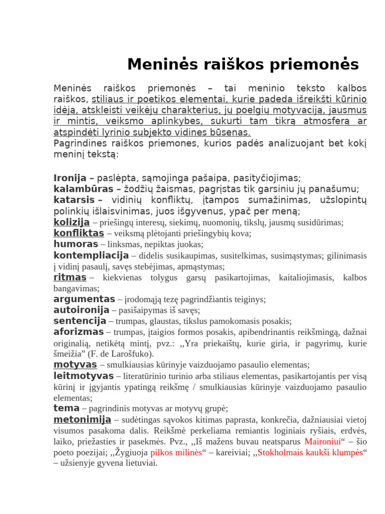 Menines Raiskos Priemones | PDF