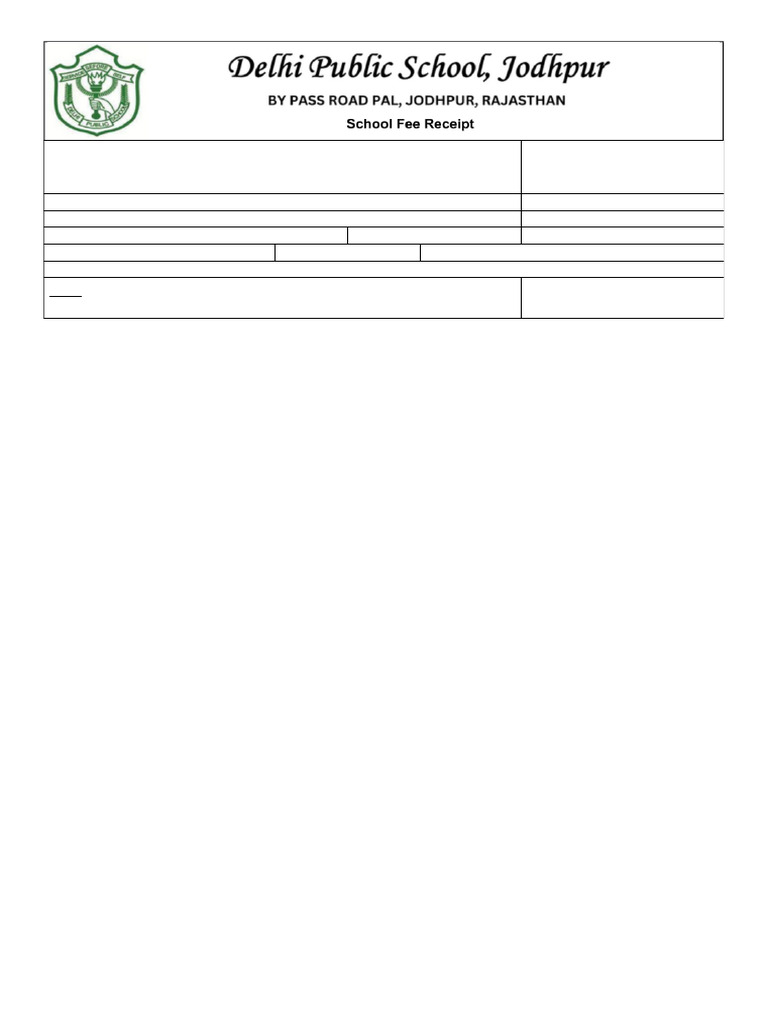 Student Payment Receipt for IX Class | PDF