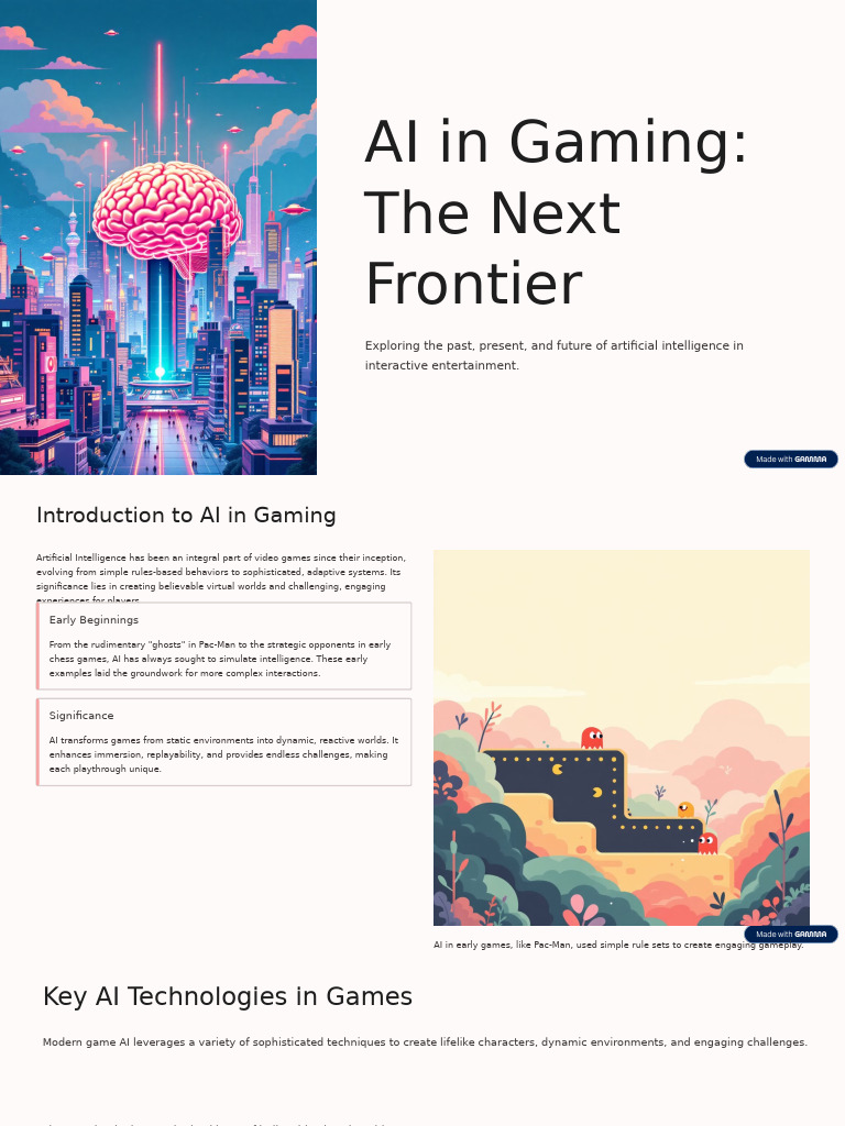 AI Revolution in Gaming: Past to Future | PDF | Computing | Artificial ...