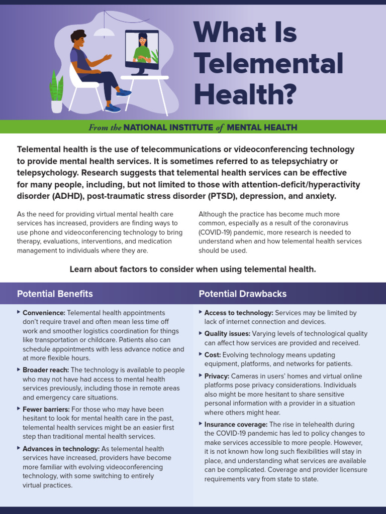 what-is-telemental-health | PDF | Disability | Psychology