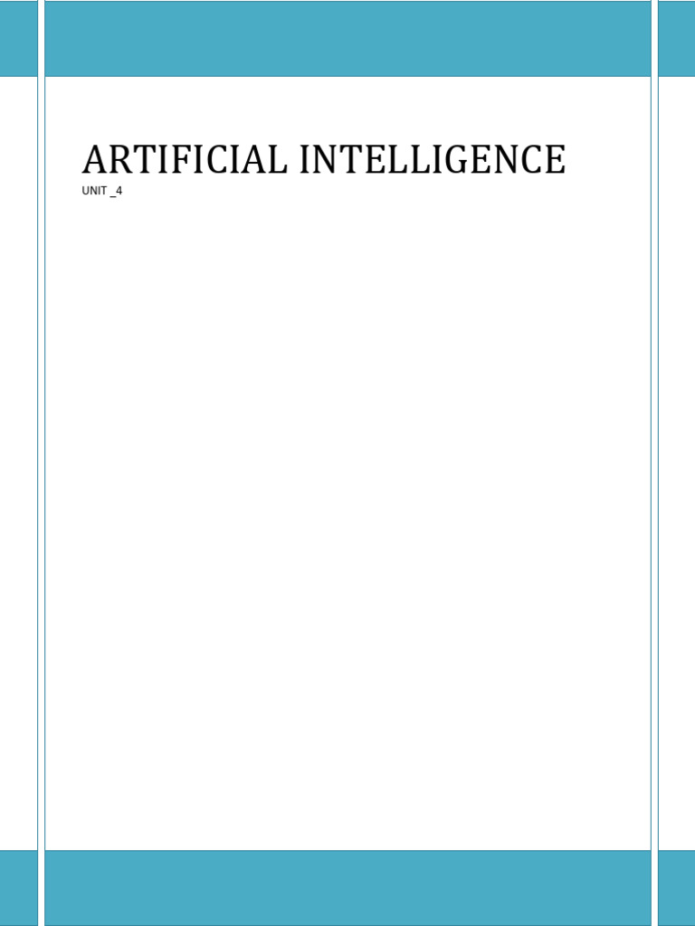 Ai Unit 4 Compiled Notes | PDF | Machine Learning | Cross Validation ...