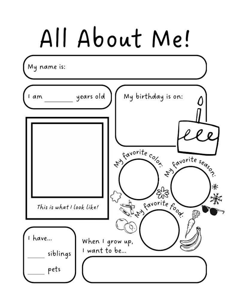 All About Me!: My Name Is | PDF