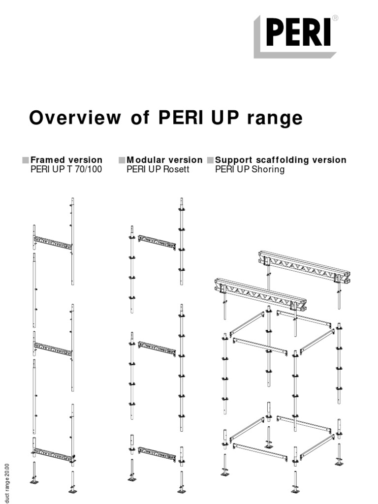 Catalogo Overview PERI UP | PDF | Scaffolding | Pallet