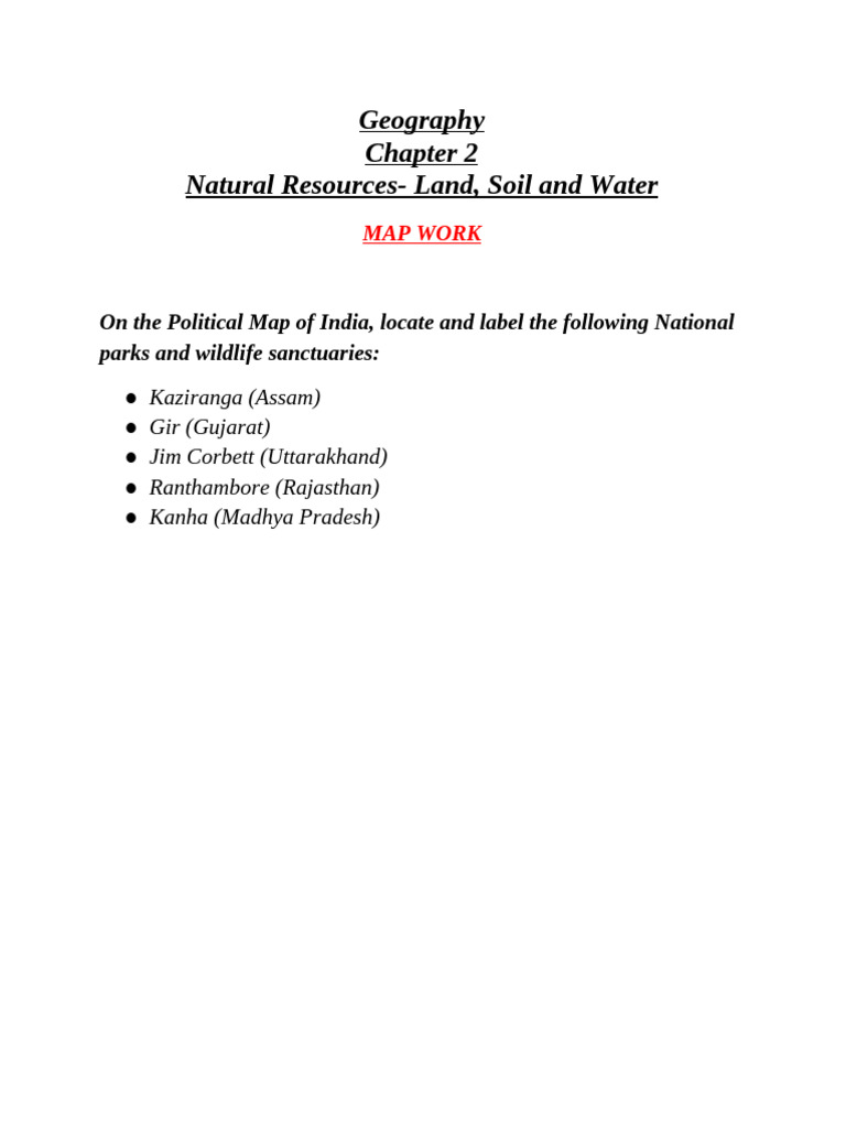 g8 Geo Ch2 Mapwork Ncert | PDF