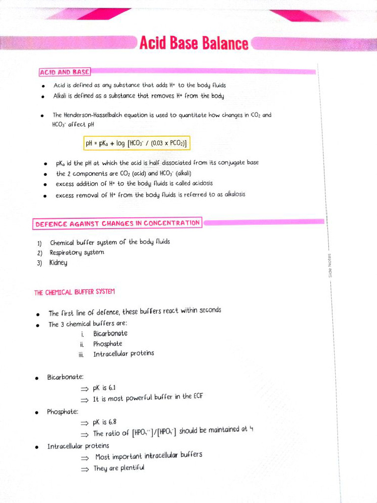 Acid Base Balance | PDF