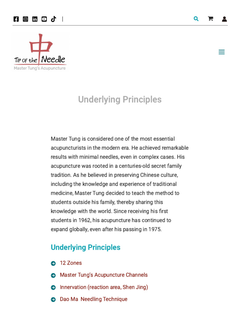 Master Tung's Acupuncture Insights | PDF | Acupuncture | Traditional ...