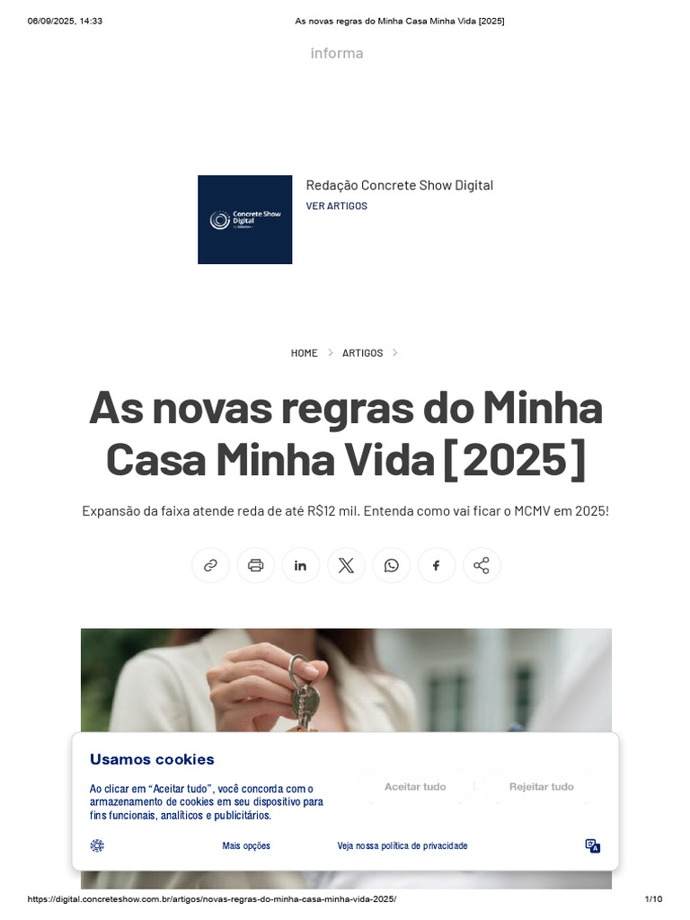 As Novas Regras Do Minha Casa Minha Vida (2025) | PDF | Moradias públicas | Política de privacidade