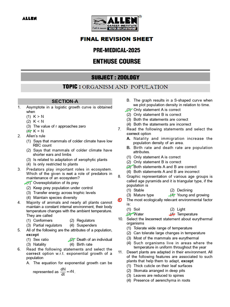 Zoo 11 | PDF | Ecology | Population
