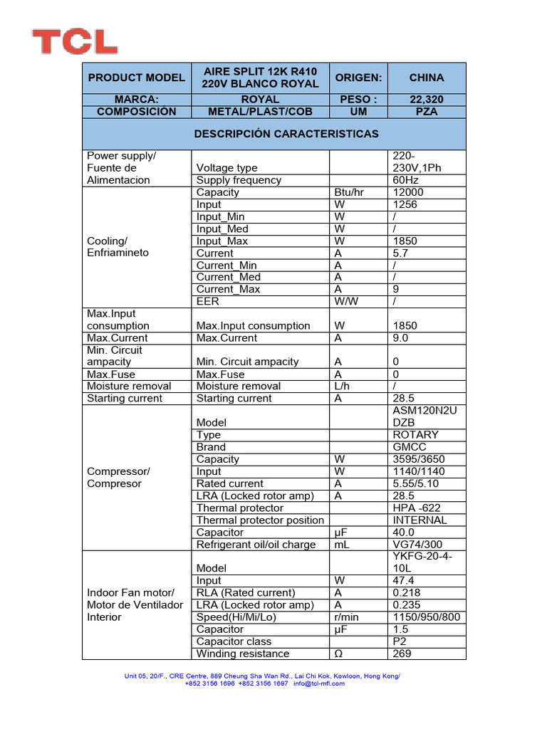 Informe TCL | PDF | Electrical Engineering | Electricity