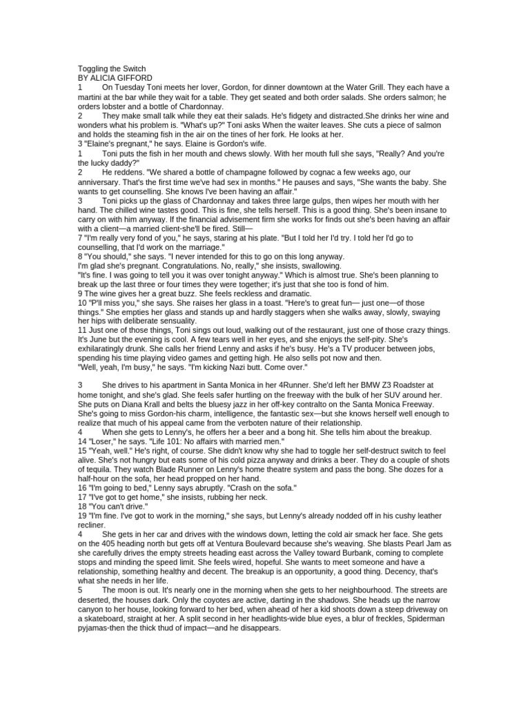 Affair Leads to Tragic Accident | PDF | Plot (Narrative) | Truth