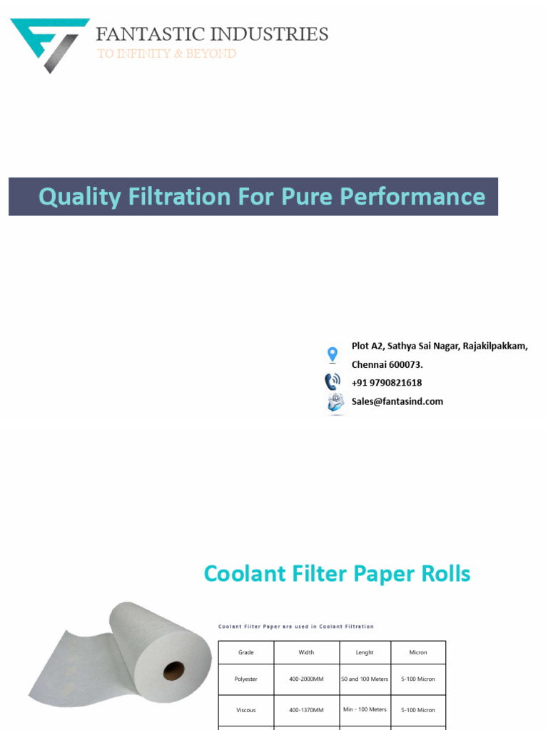 Advanced Filtration Solutions Overview | PDF | Filtration | Materials