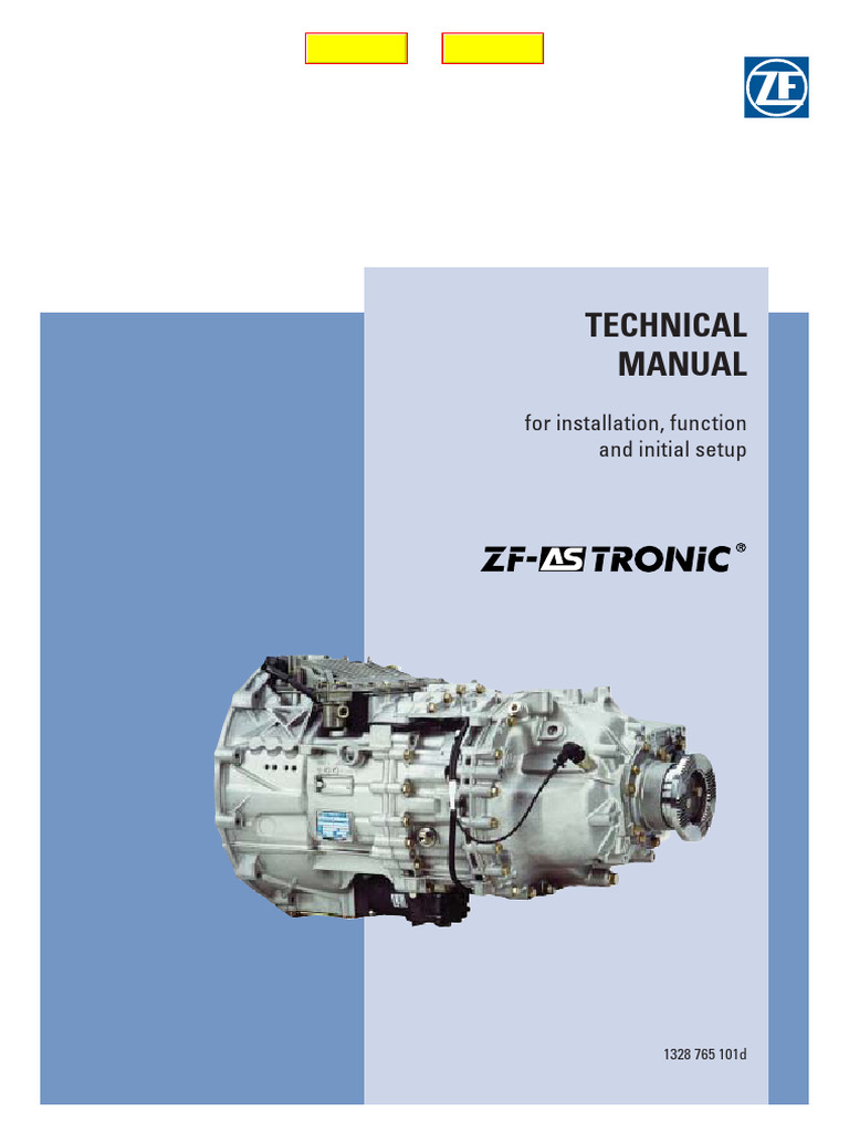 ZF As Tronic Technicians Manual | PDF | Automatic Transmission ...