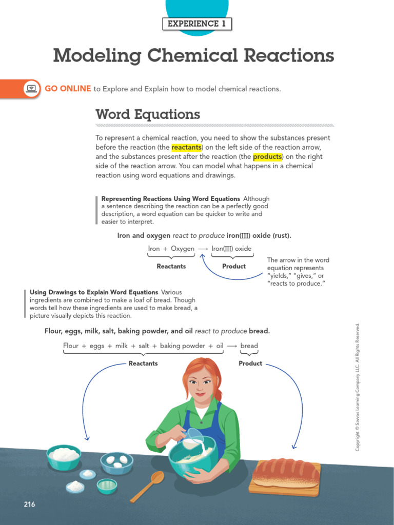 INV6 Exp1 Modeling Chemical Reactions | PDF | Chemical Reactions ...
