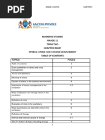 2025 BSTD Grade 11 Week 2 Chapter 8 Stress, Crisis and Change Management | PDF | Occupational ...