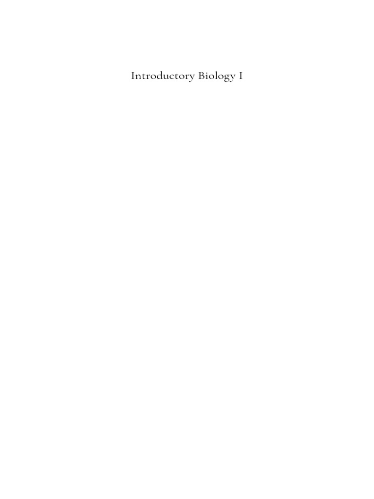 Introductory Biology Course Overview | PDF | Mitosis | Cell Cycle