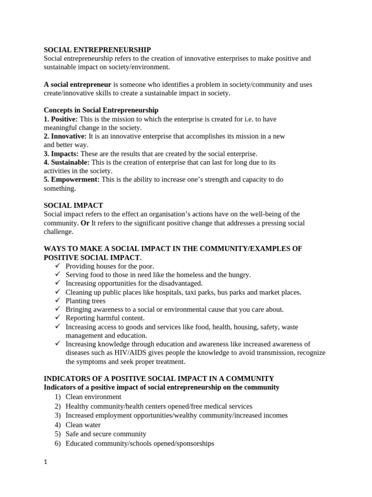 Social Entrepreneurship | PDF | Social Enterprise | Entrepreneurship
