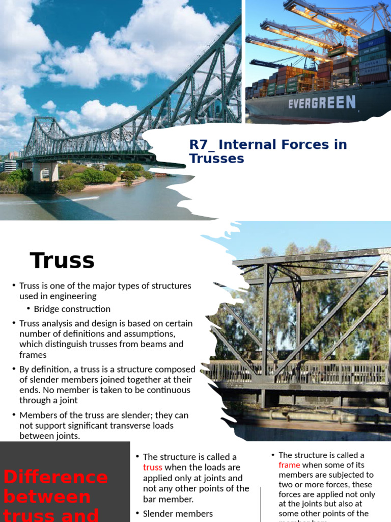 R7 - Internal Forces in Trusses | PDF | Truss | Beam (Structure)