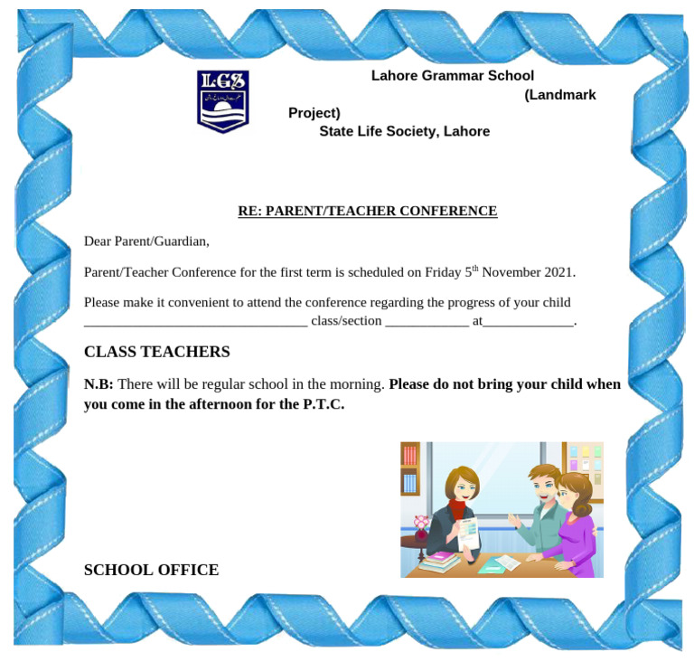 Parent Teacher Confrence PTC 2021 | PDF