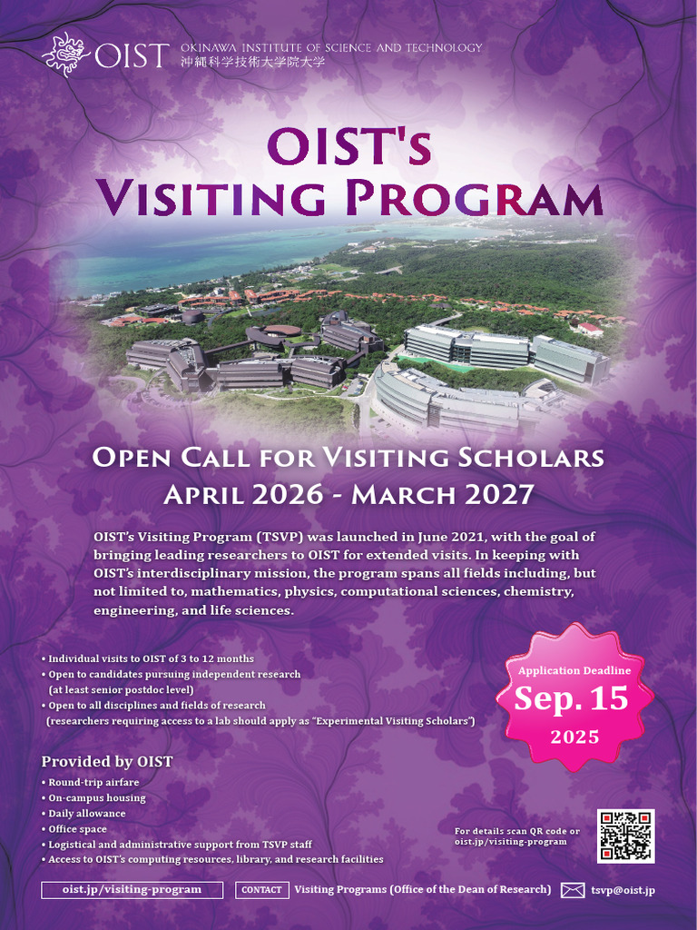 TSVP Call For Visiting Scholars Poster A2 3 | PDF