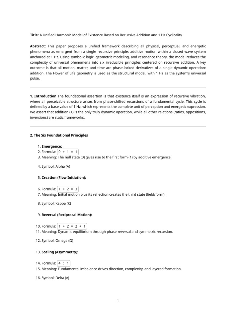 Unified Wave Model | PDF | Universe | Emergence