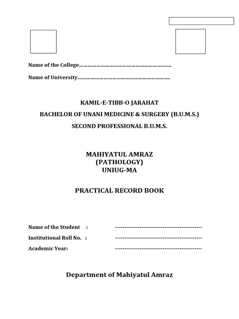Practical Record Ii Uniug Ma Pdf Histopathology Red Blood Cell