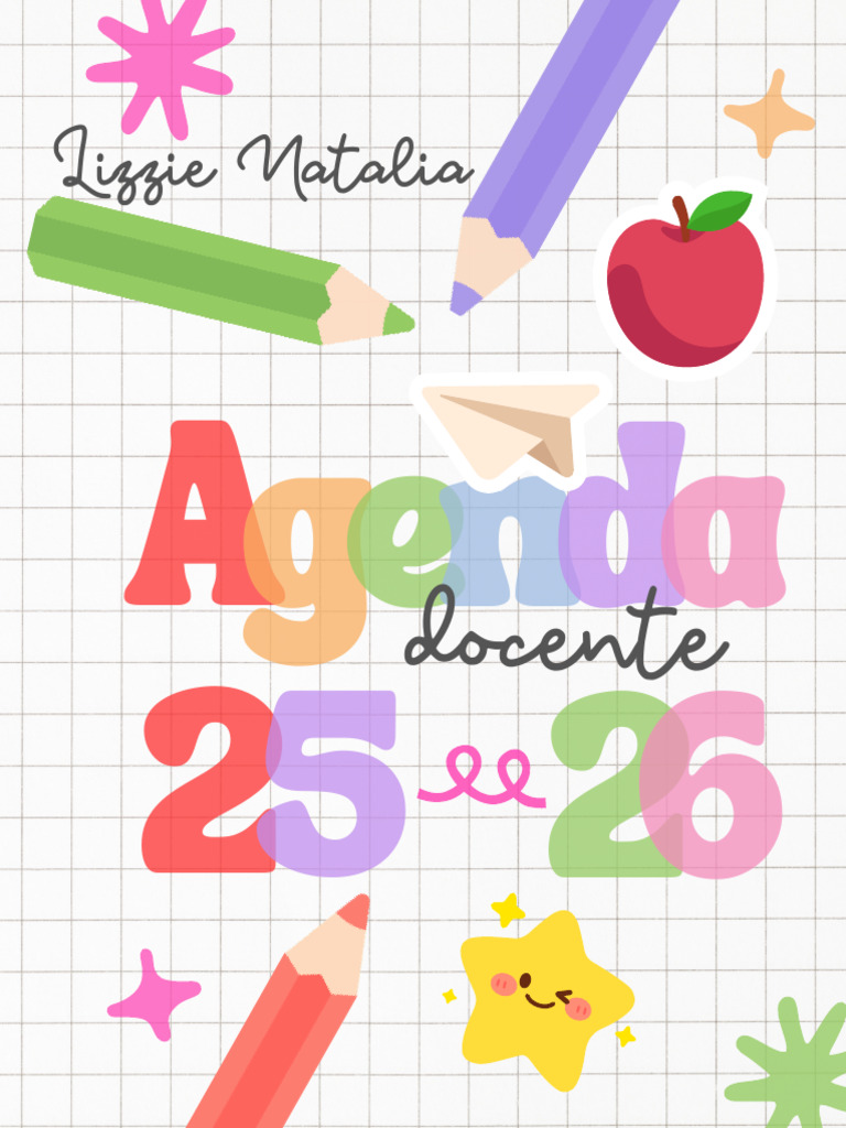 Agenda de Organización Docente para Ciclo Escolar Doodles Felices ...