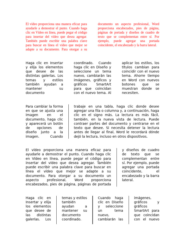 Uso de superíndices y subíndices en Word | PDF | Vídeo | Microsoft Word