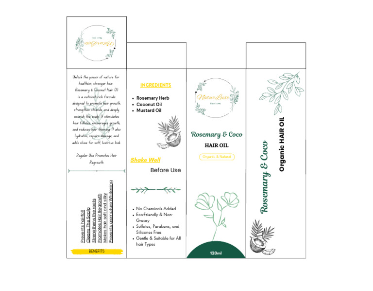 Nourishing Rosemary & Coconut Hair Oil | PDF