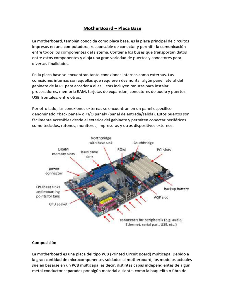 MotherBoard- Placa_Base | PDF | Bios | Placa de circuito impreso
