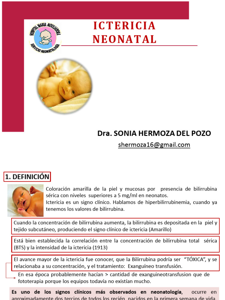Ictericia Neonatal: Causas y Evaluación | PDF | Especialidades Medicas
