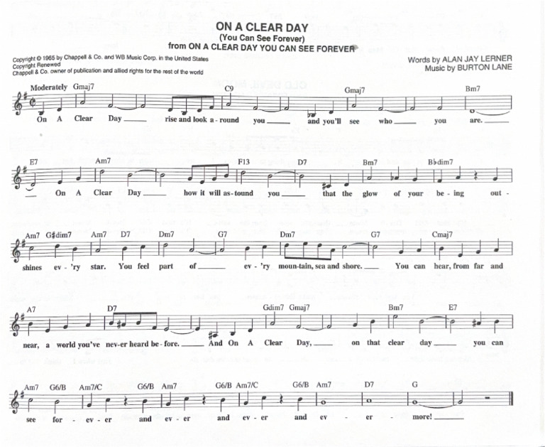 On A Clear Day | PDF