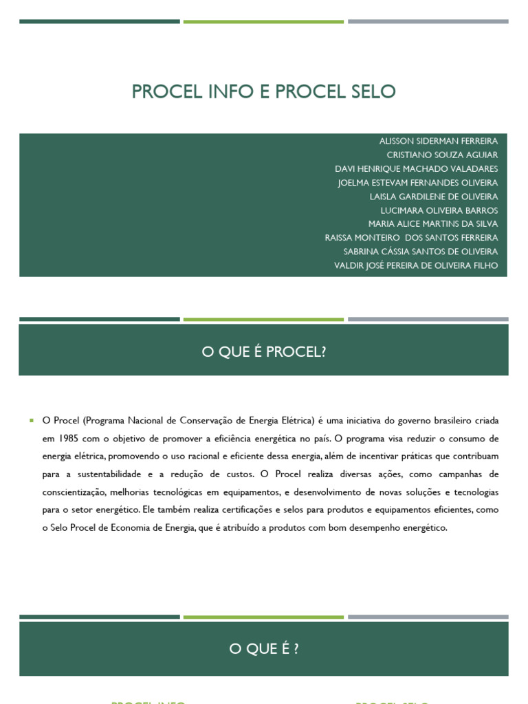 Procel Info e Procel Selo | PDF | Uso eficiente de energia | Despesa