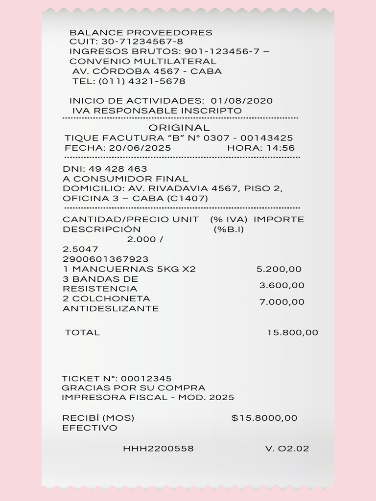 Balance de Proveedores y Ticket de Compra | PDF