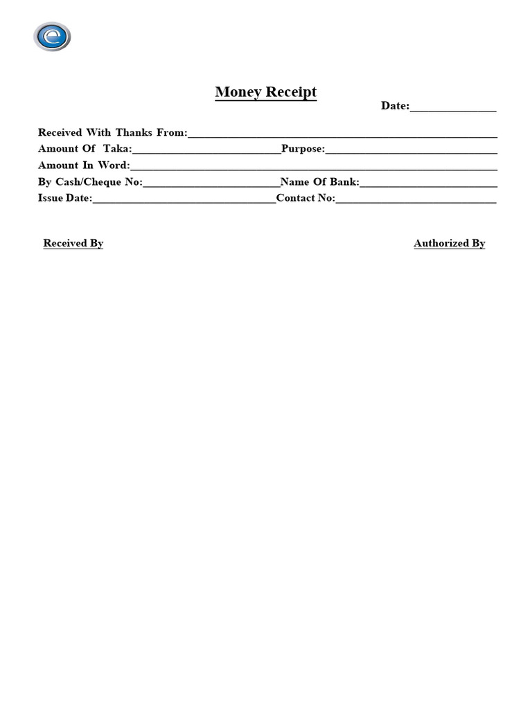 Electro Mart Money Receipt Template | PDF