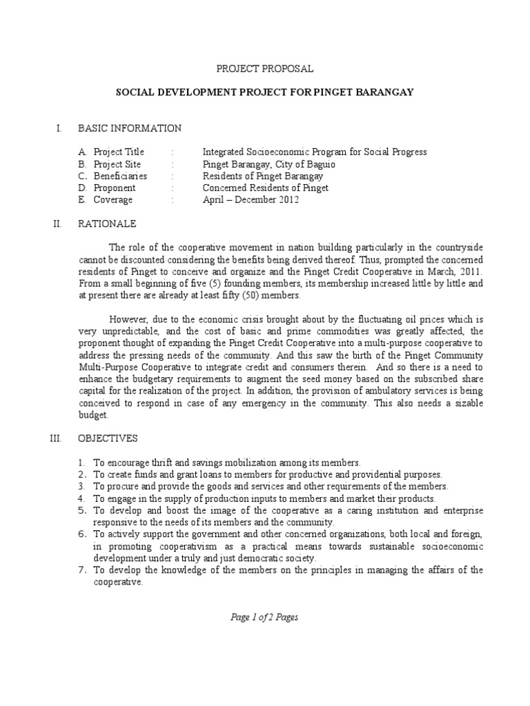 Integrated Socioeconomic Program for Social Progress | PDF ...