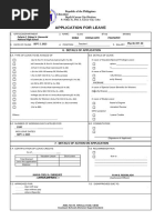 Civil Service Form No.6 Revised 2020 Application For Leave 1 | PDF ...