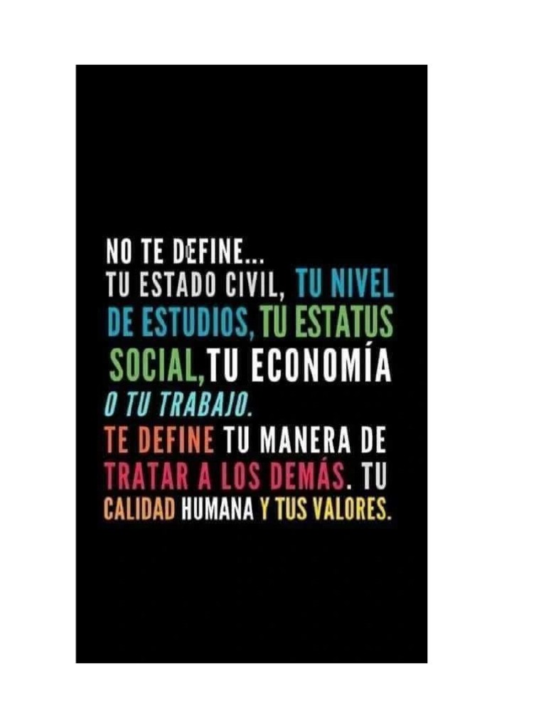 Lo Que Realmente Te Define | PDF