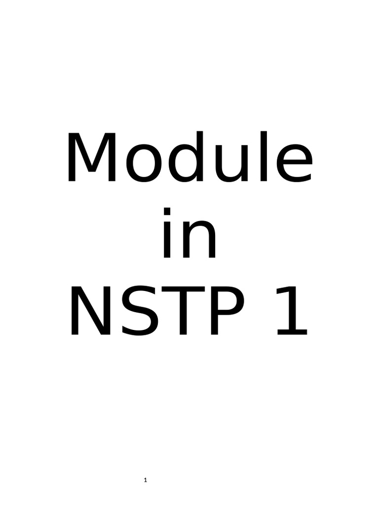 NSTP Module 1: Good Citizenship Guide | PDF | Leadership | Servant ...