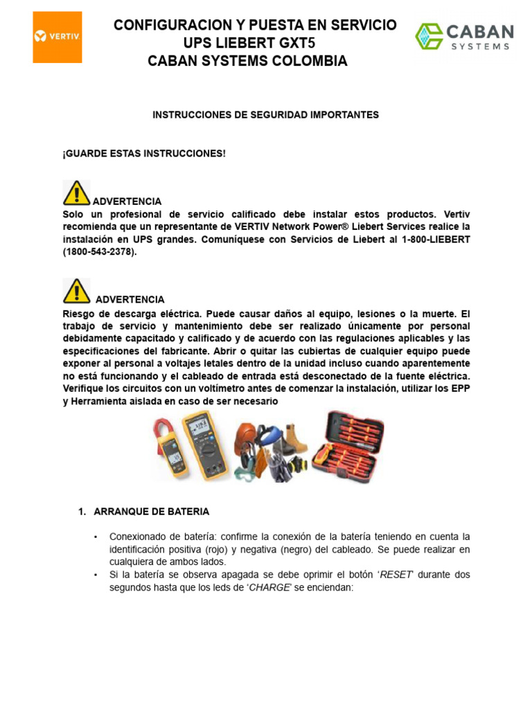 Configuración de UPS Liebert GXT5 | PDF | Protocolos de internet ...