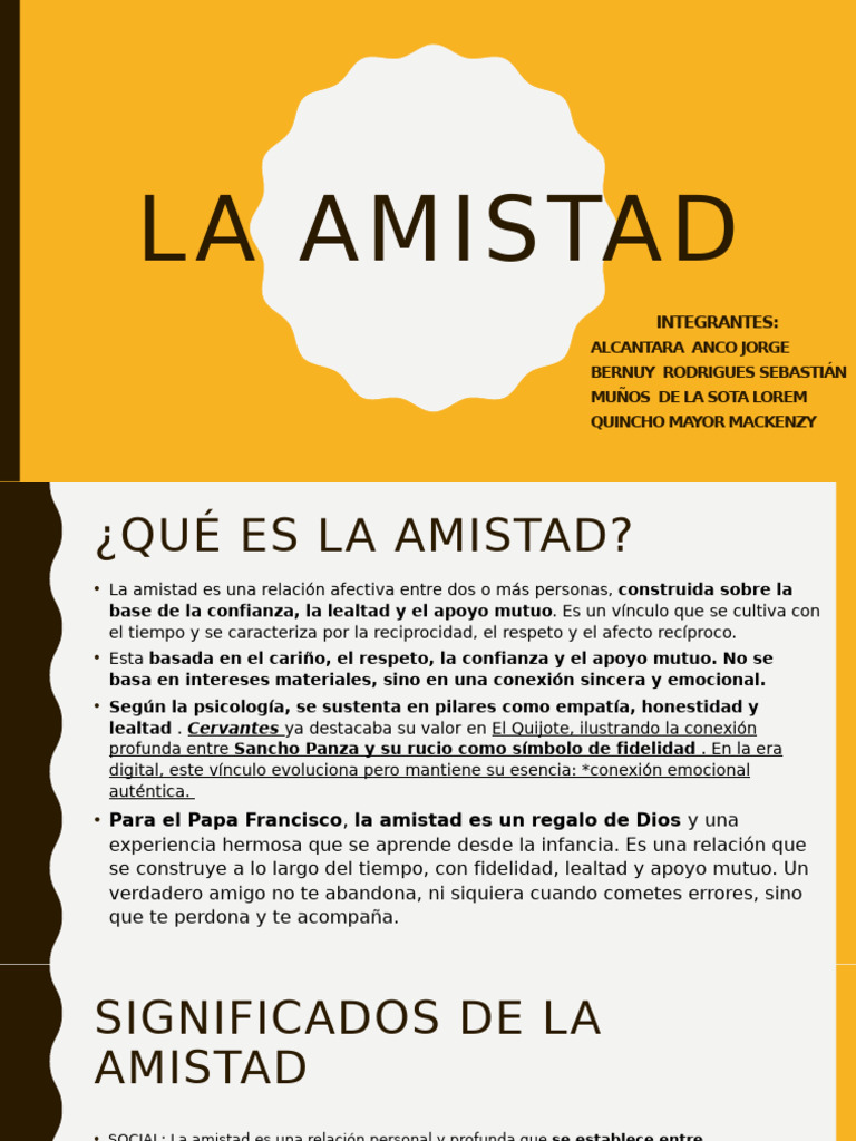 La Amistad: Definición y Beneficios | PDF | Amistad | Adultos