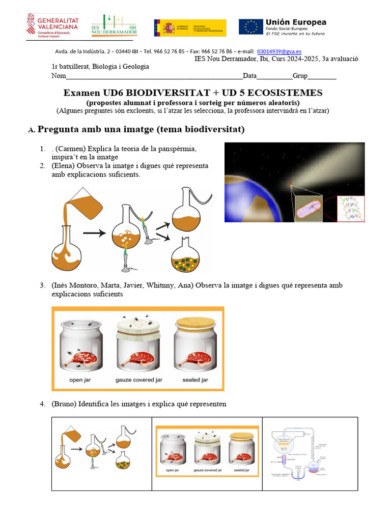 2025.05.22 Ex1rBat UD6Biodiversitat+UD5Ecosistemes Mut | PDF