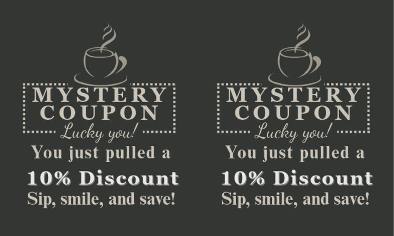 Mystery Coupon: 10% Discount Offer | PDF