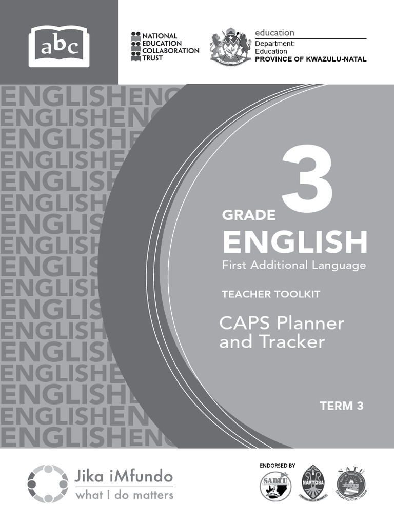 Grade 3 English Term 3 Planner & Tracker | PDF | Reading Comprehension ...