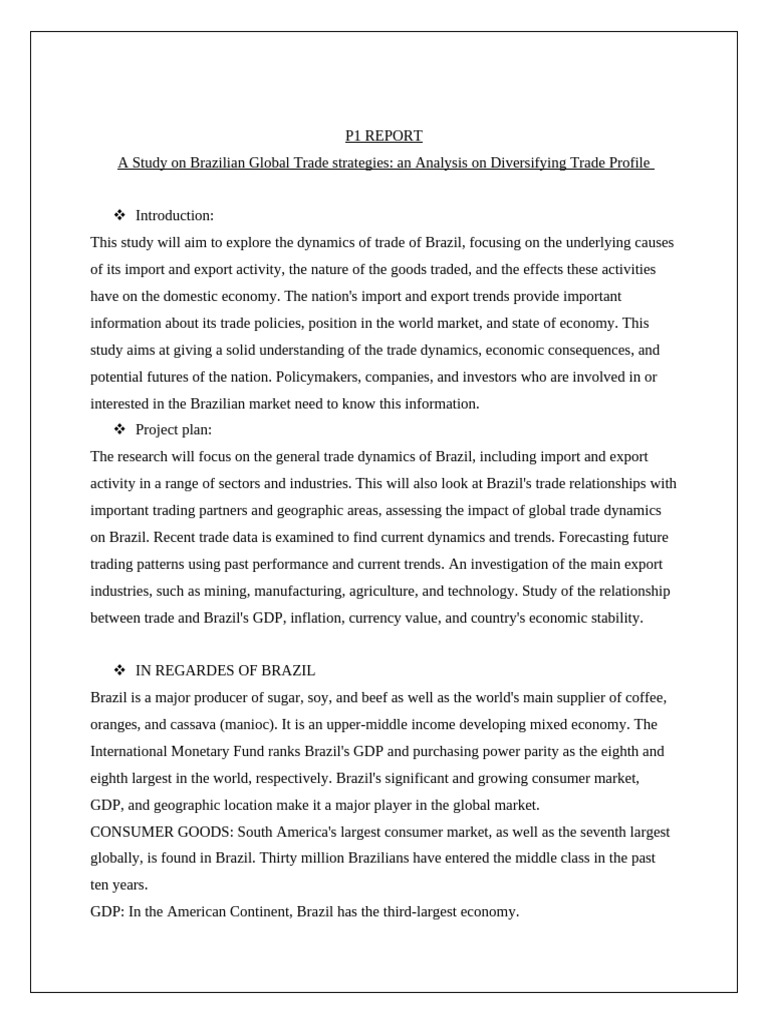 Brazil's Trade Dynamics and Strategies | PDF | Brazil | Economies
