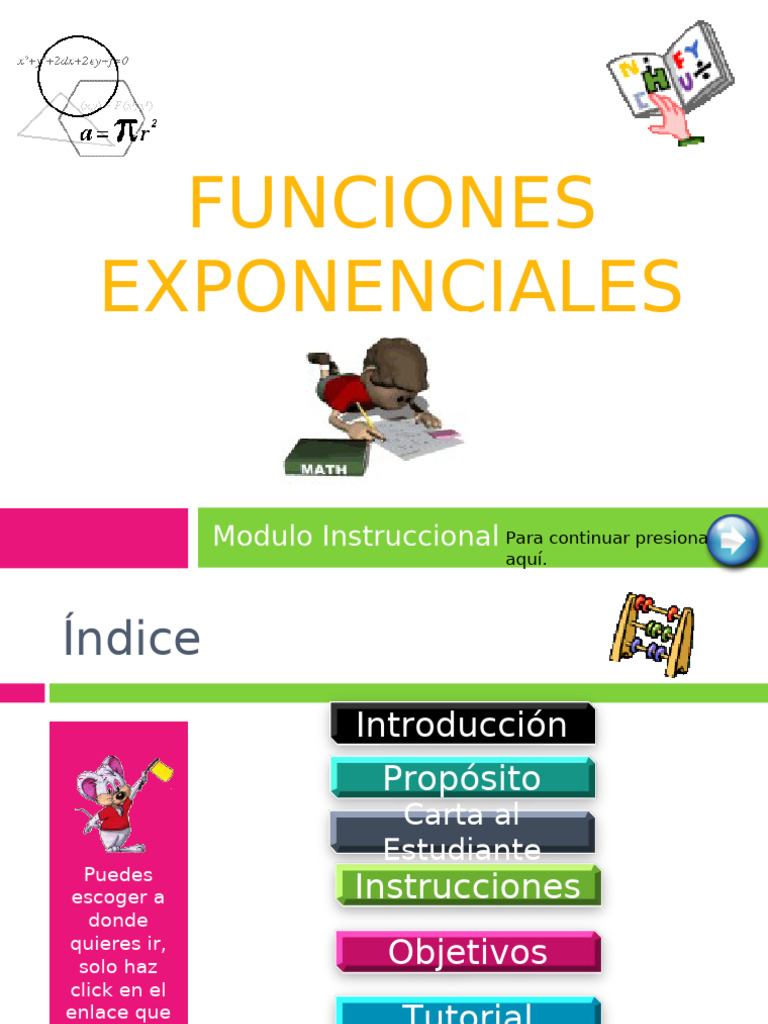 Modulo de Funciones Exponenciales | PDF | Funcion exponencial | Función ...