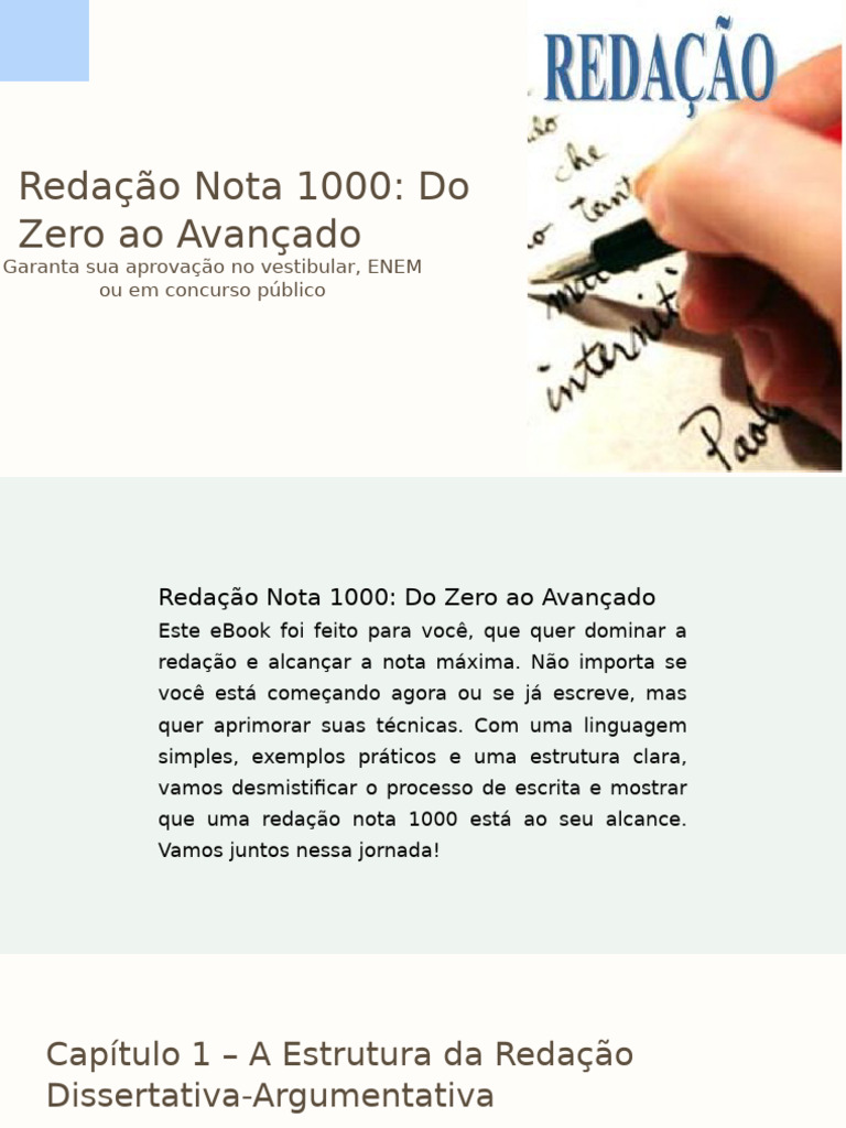 Redação Nota 1000: Guia Completo ENEM | PDF