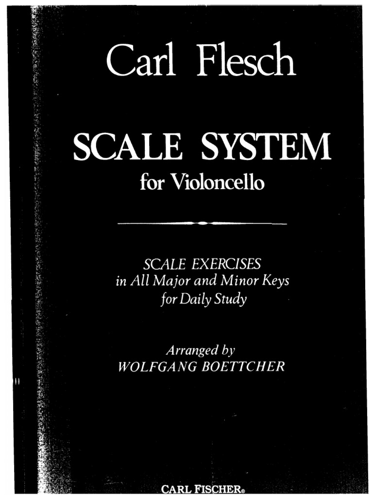 C. Flesch - SCALE SYSTEM FOR VIOLONCELLO | PDF